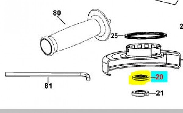FLANGE D28151/28153/28154 "inderste"